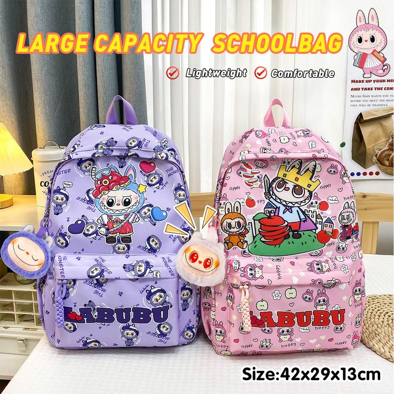 Beg Zip Darjah 42cm Beg Beg Labubu Comel untuk Kanak-kanak dengan ...