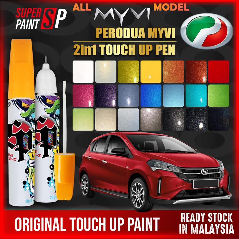 Pen Sentuh Kereta, untuk Perodua Myvi, Semua Warna, Cat Sentuh, untuk ...