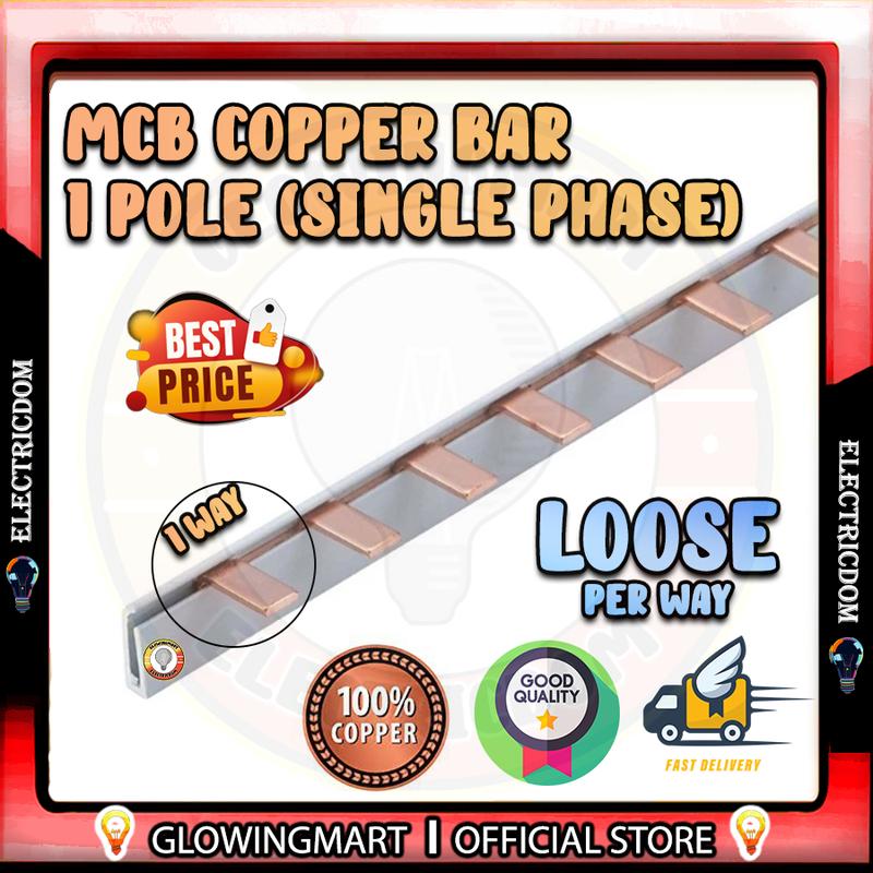 [LOOSE] 1 PCS 1Phase MCB Copper Bar / MCB Copper Bus Bar wit - TikTok ...