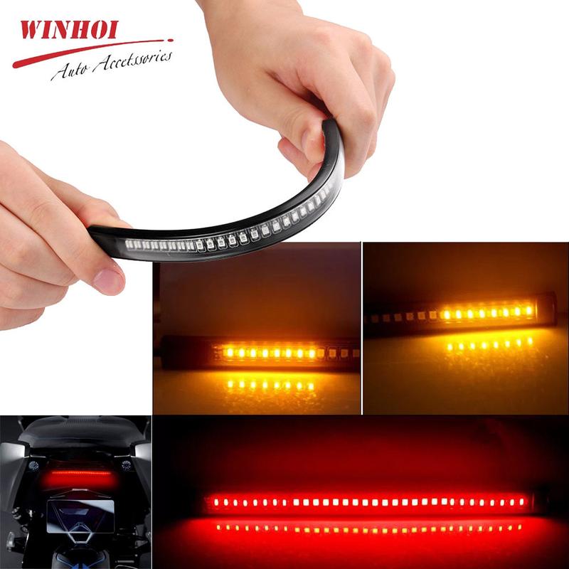Flexible LED Light Strip with Tail Brake Stop Turn Signal Lights ...