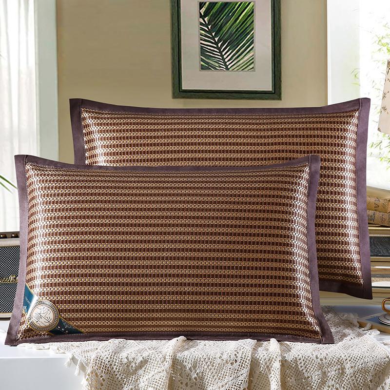 High-end Summer Cooling Mat Rattan Pillowcase Summer Ice Sil - TikTok ...