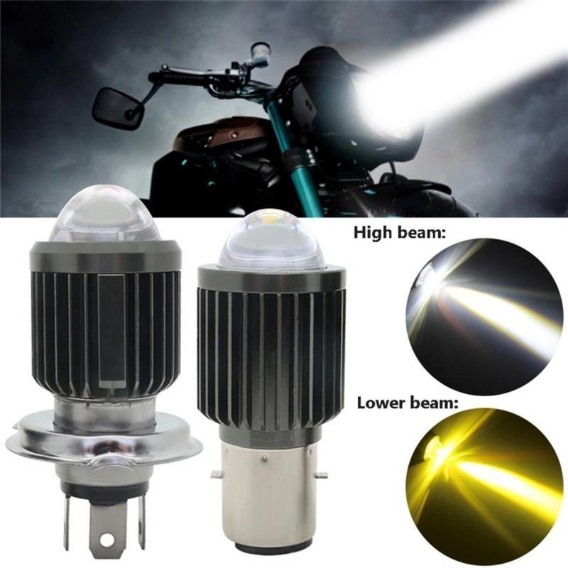 Lampu Depan Motosikal LED, 12V, H4 BA20D, 12000LM, Sangat Terang ...