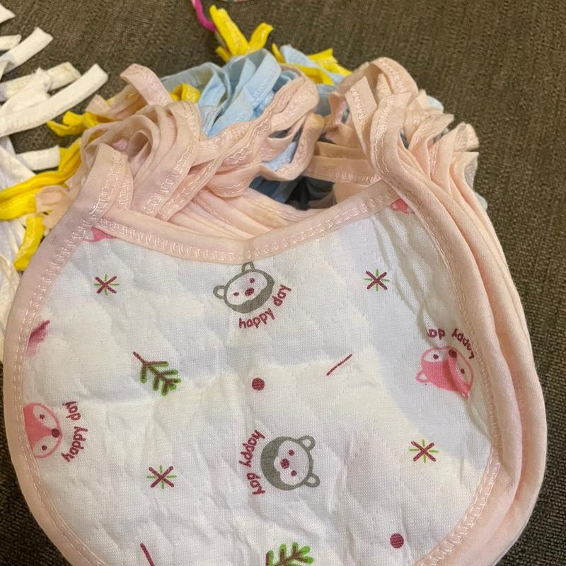 SOME Baby Feeding Drool Bib Saliva Towel Cotton Snap Button Burp ...