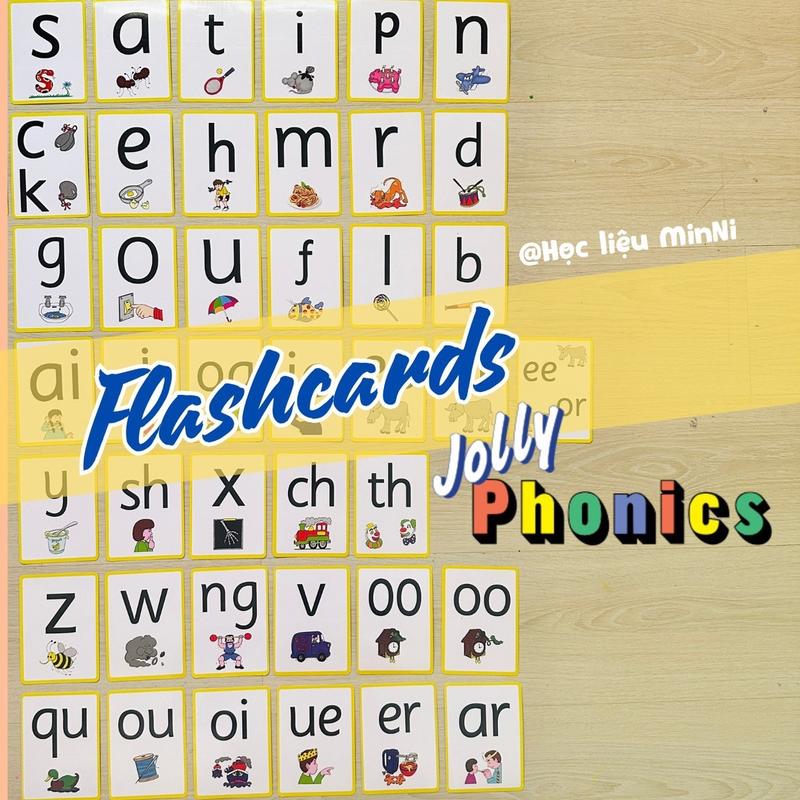 Jolly phonics - FLASHCARD 42 âm (minh hoạ đúng theo chương trình ...