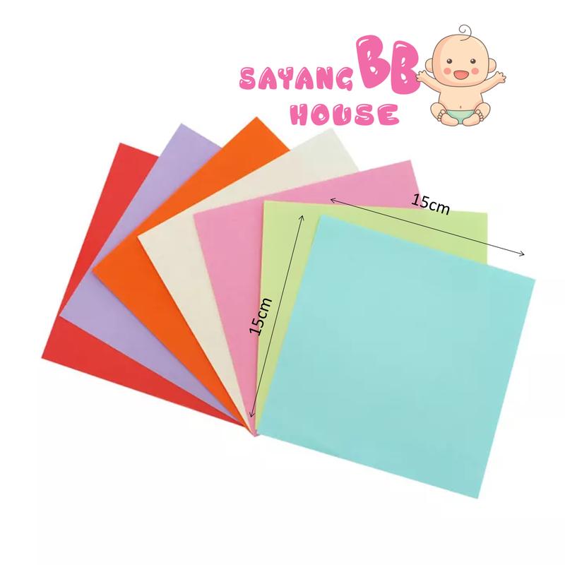 15cm x 15cm 100Pcs Square Origami Paper Double Sided Coloured DIY ...