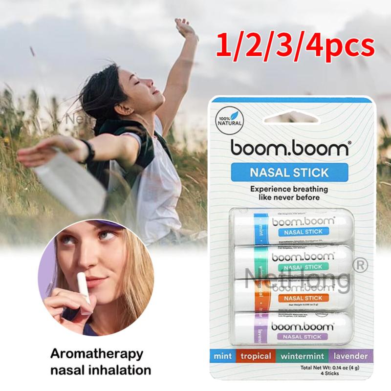 1-4SET Nasal Stick Boosts Focus + Enhances Breathing Fresh Cooling - TikTok Shop