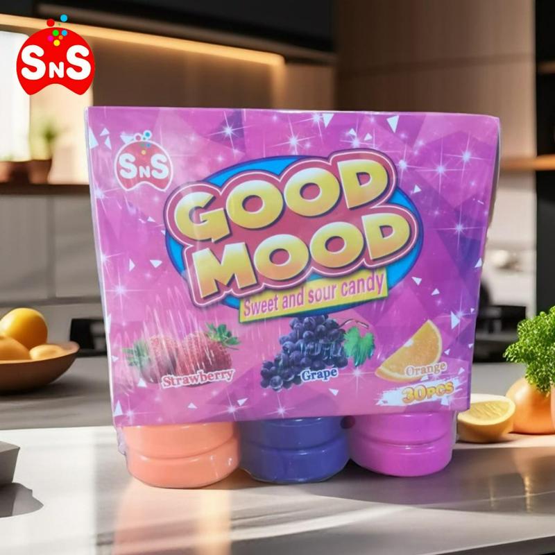 SnS Good Mood Sweet and Sour Candy (8g*30PCS) Snack Candy Bonbon ...