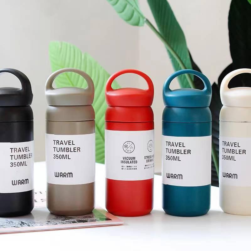 South Korea Students Portable Thermos Simple Impact Color Stainless ...