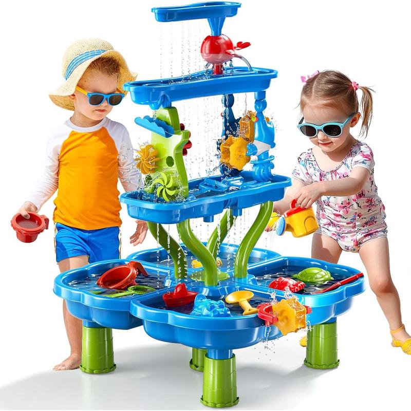 4 -Tier Kids Water Play Table for Kids Toddlers 3-5 4-8, San - TikTok Shop