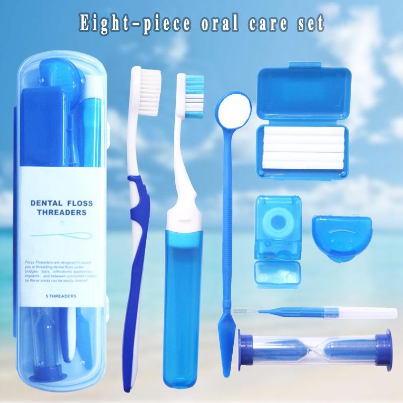 8Pcs Set Oral Care Kit Toothbrush Care Kit for Braces Interdental ...