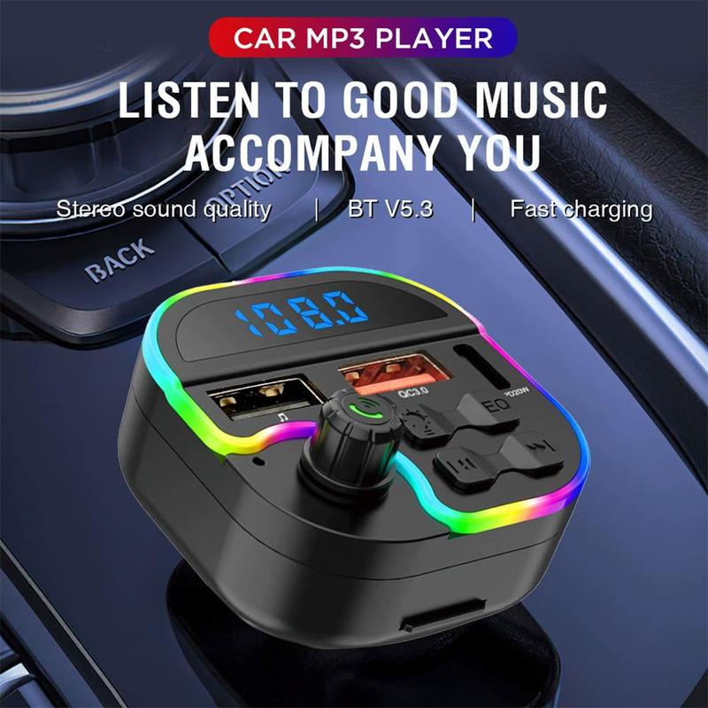 Pemain MP3 Kereta, Pemancar Fm, Penerima Audio Bluetooth5.3 Tanpa ...