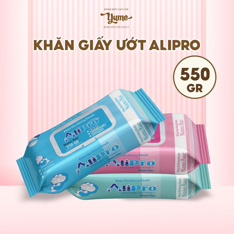 Khăn Ướt Cao cấp Alipro 550gr/gói, Không Cồn Không Parabens Phù ...