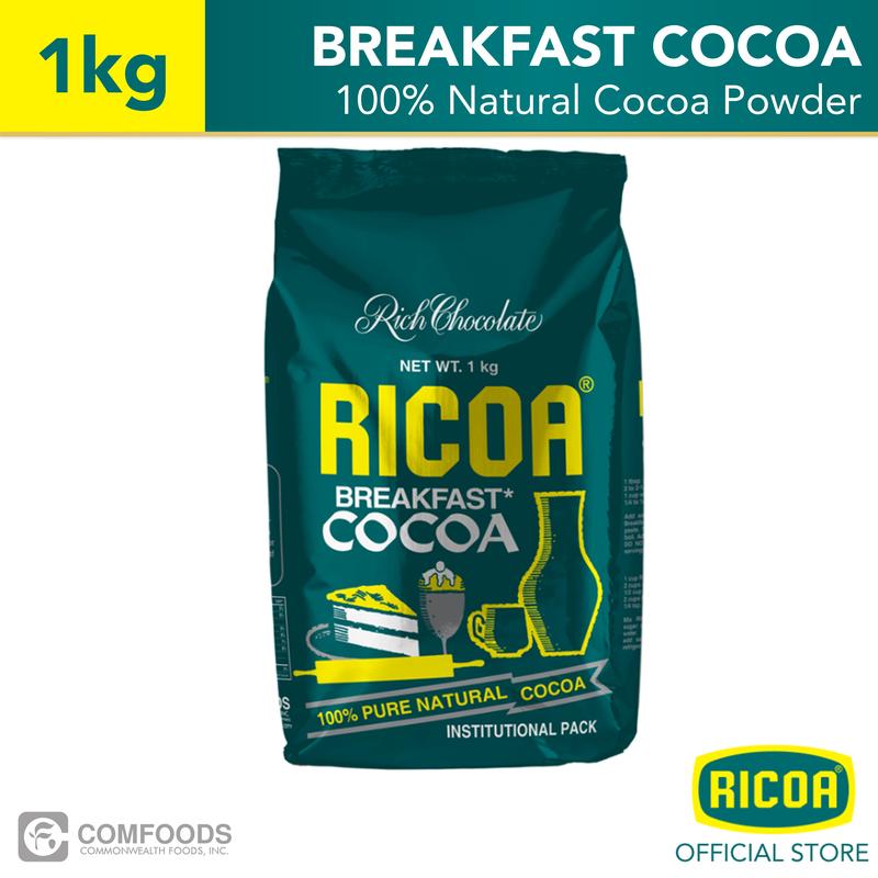 RICOA Breakfast Cocoa Econopack 1 kg - All Natural Cocoa Powder ...
