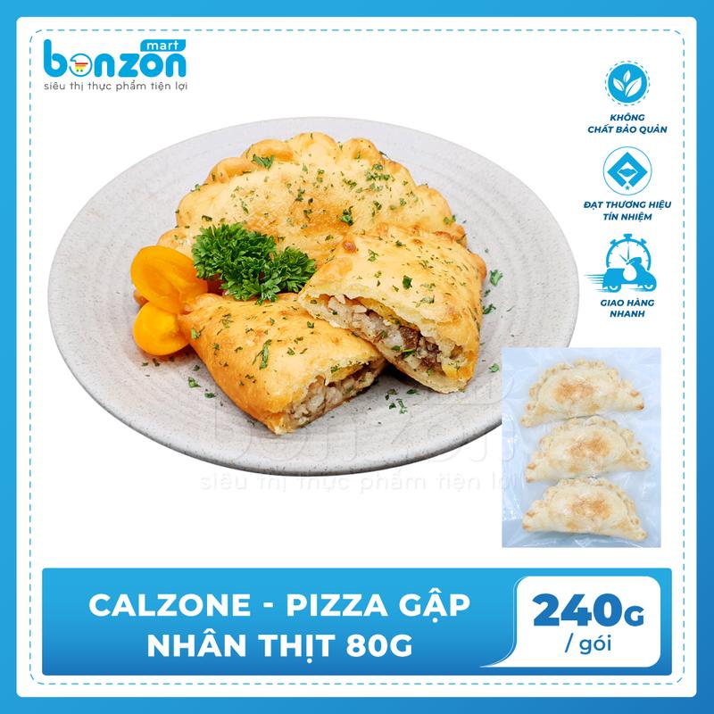 CALZONE - PIZZA GẬP NHÂN THỊT 80G (240G) - TikTok Shop Vietnam