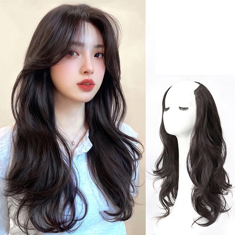 Simulated Hair Women Curly Invisible Seamless V-shaped Wig Simulated ...