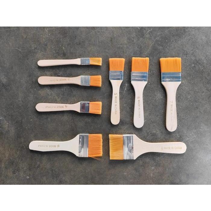 kuas lukis flat/painting brush - 6 - Shop | Tokopedia