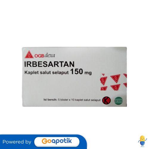 Jual IRBESARTAN OGB DEXA MEDICA 150 MG BOX 50 KAPLET - Kota Surabaya ...
