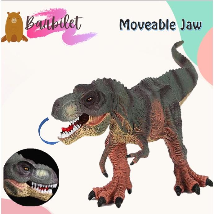 T-Rex Tyrannosaurus Dinosaur Action Figure Hard Rubber Toy with ...