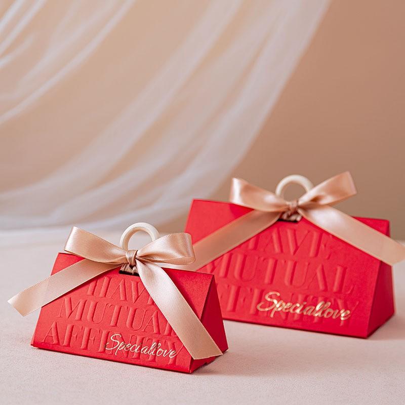 50pcs Kotak Gula-Gula Segi Tiga Bertangkai Doorgift Perkahwinan Kotak ...