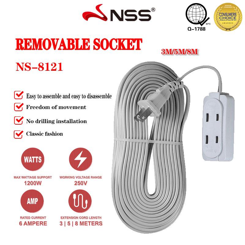 NSS POWER SOCKET EXTENSION MOVEABLE OUTLET MULTI FUNCTION 3M - TikTok ...