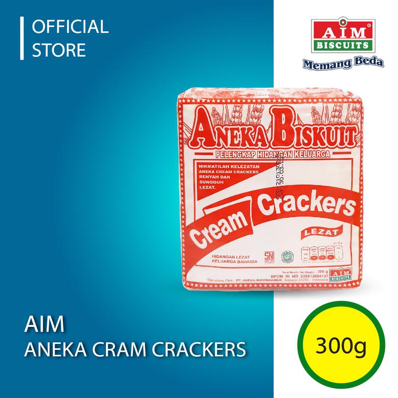 AIM Aneka Cream Crackers 300 Gr - Shop | Tokopedia