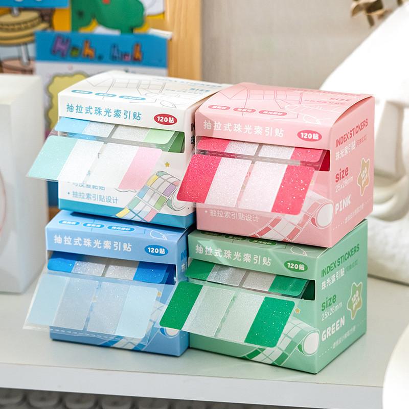120 Boxed Sheets Pull Out Glitter Index Stickers School Office - TikTok ...