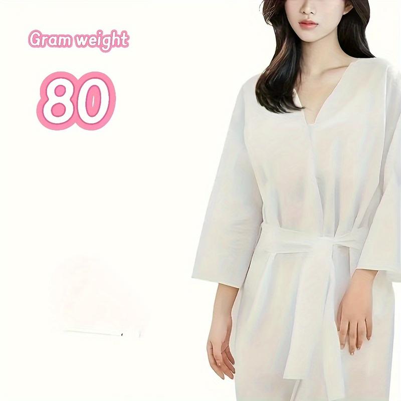 Ultra-Soft Sustainable Wheat Straw Disposable Bathrobe - Luxurious ...