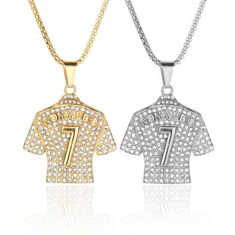 Number 7 Football Jersey Charm Cristiano Ronaldo Necklace - TikTok Shop