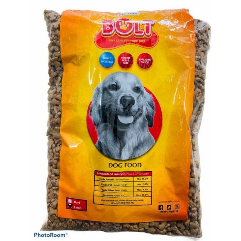 Makanan Anjing Bolt Dog Lamb/Beef 1kg - Shop | Tokopedia