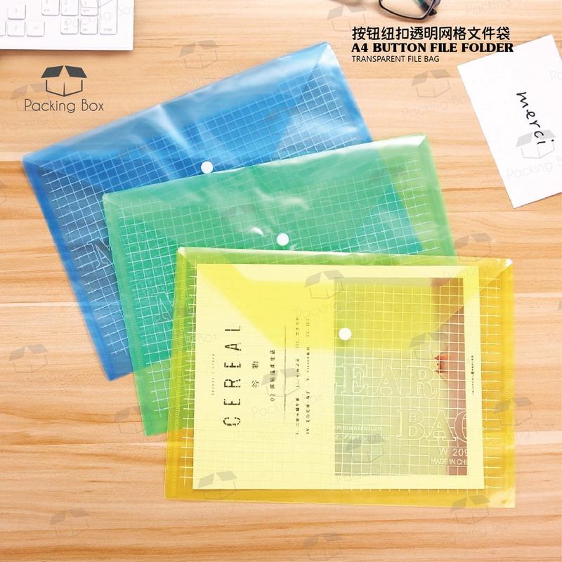 A4 Button File Folder File Bag Office Document Folder Studen - TikTok ...