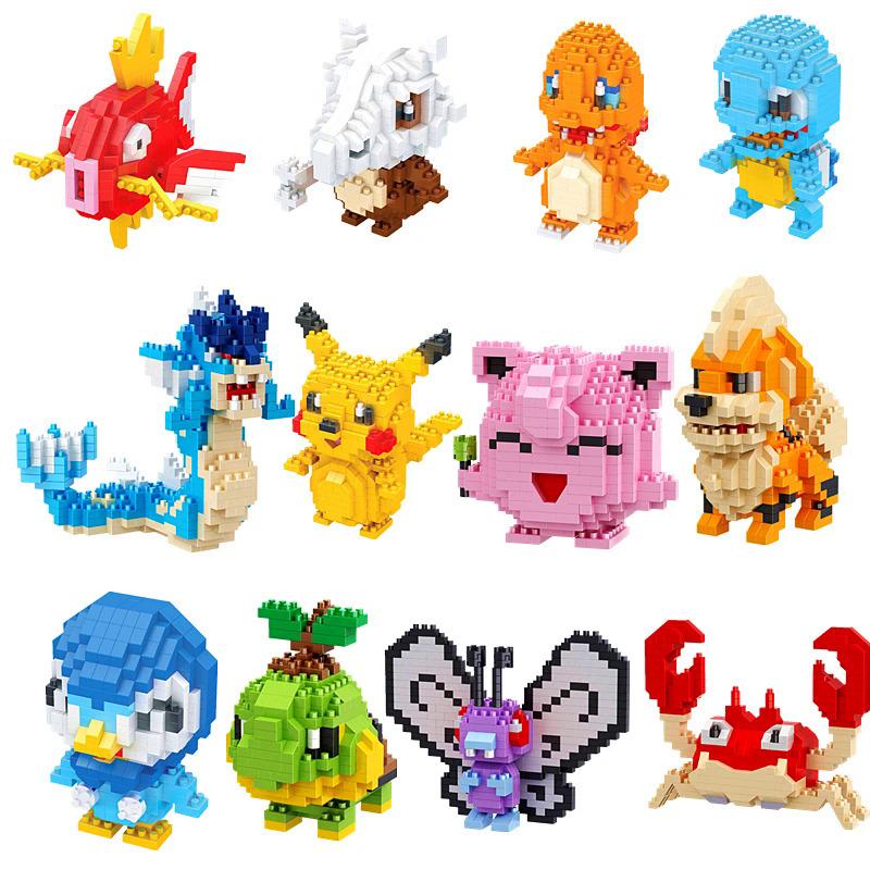 Pokemon Building Blocks Set Toy For Kids Mini Pikachu Model Educational ...