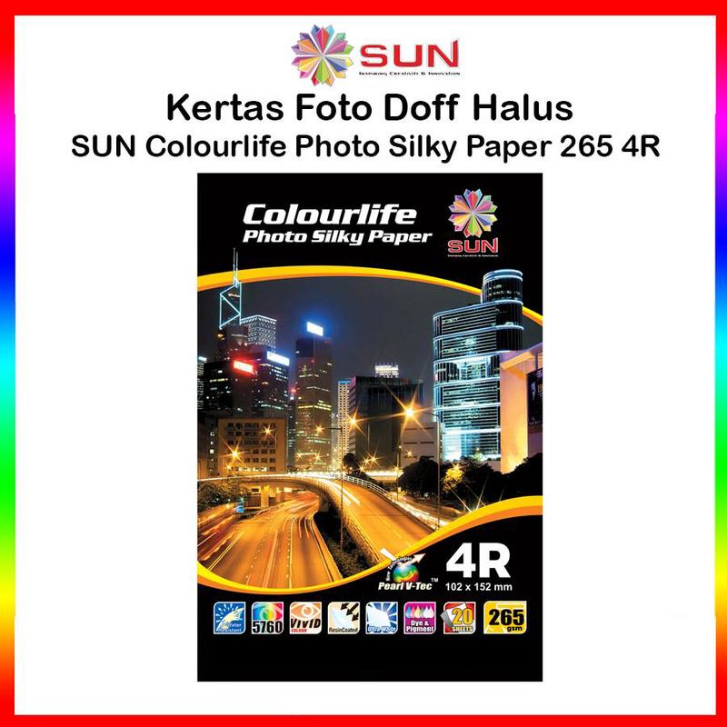 Kertas Foto 4R/5R Silky Doff - SUN Colourlife Silky Photo Paper - Shop ...