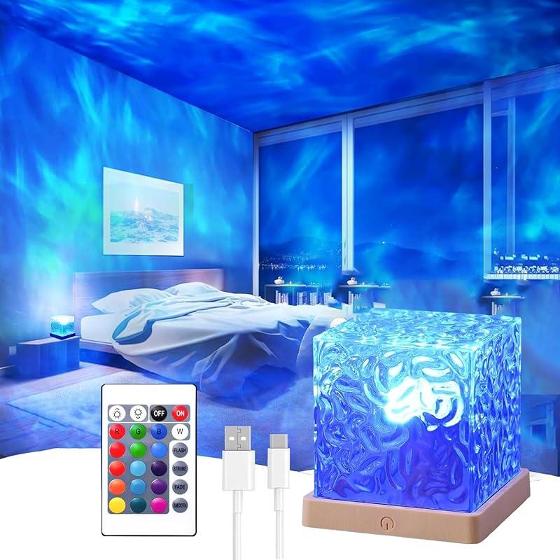 1 Pack Remote Controlled 16-color Ocean Wave Projection Ligh - TikTok Shop