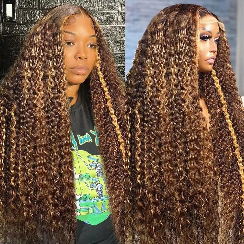 Simidola Hd Transparent Curly Highlight 13x6 Lace Frontal Wi - TikTok Shop
