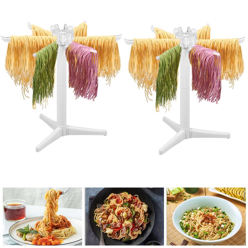 2025New 2 Counts Pasta Drying Rack Portable Noodle Drying Stand with 6 ...