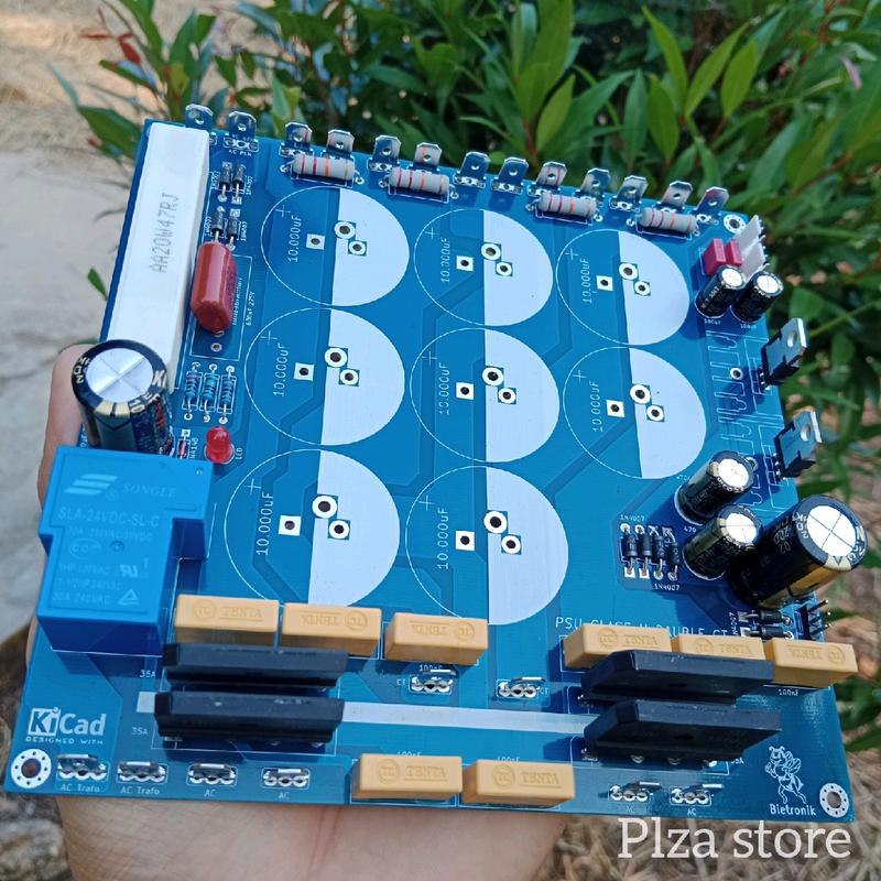 PCB PSU 8 ELKO CLASS H DOBEL CT LENGKAP SOFTSTART/TEGANGAN SIMETRIS/FAN ...