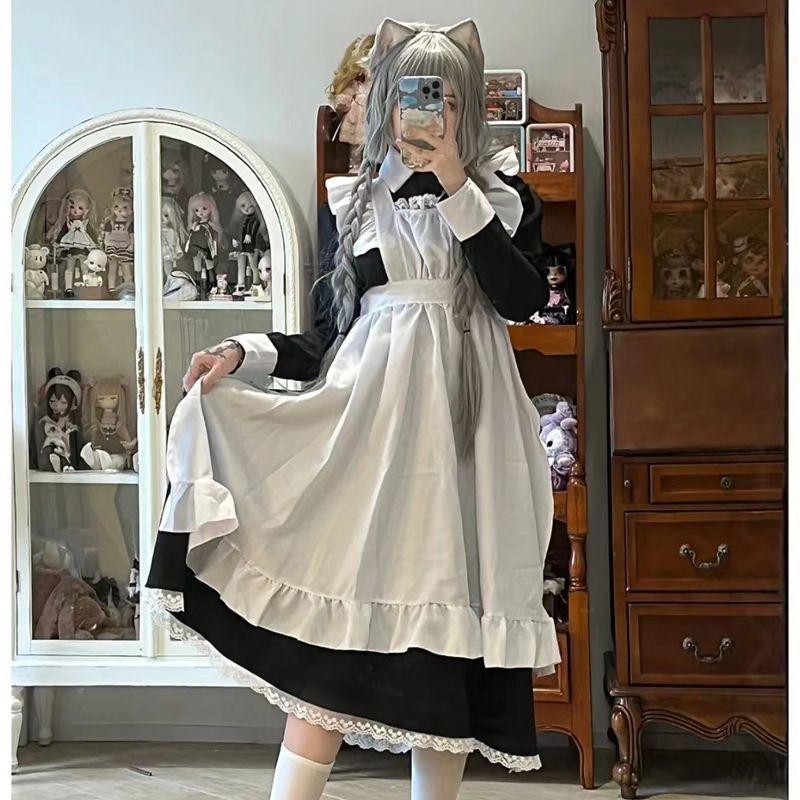 Maid size plus long men's and women's clothing big shot Lolita - TikTok ...