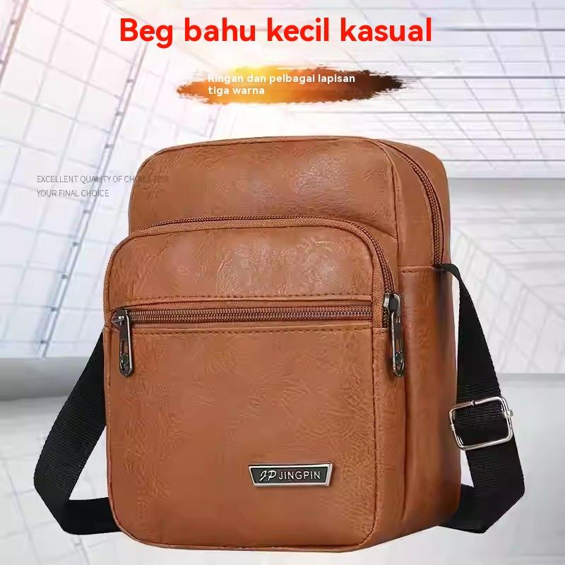 Beg Bahu Lelaki Berkapasiti Besar Beg Utusan Kanvas Kasual Beg - TikTok ...