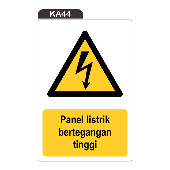 Jual RAMBU PANEL LISTRIK BERTEGANGAN TINGGI - Kota Cimahi - SAFETY SIGN ...