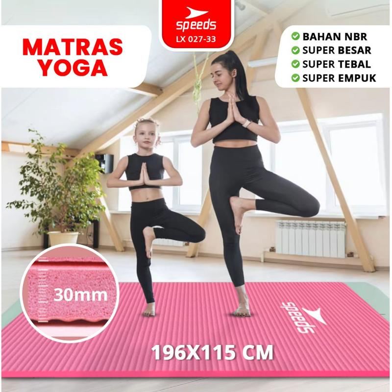 SPEEDS Yoga Mat Anti Slip Matras Yoga Tebal Premium Alas Yoga Senam ...