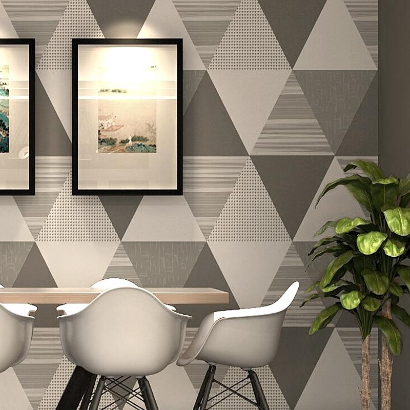 10Meter Waterproof Abstract Triangle Wallpaper Sticker Kertas - TikTok ...