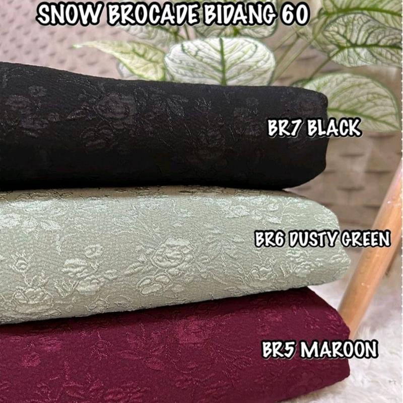 SNOW BROCADE KAIN PASANG PLAIN BIDANG 60 - TikTok Shop Malaysia