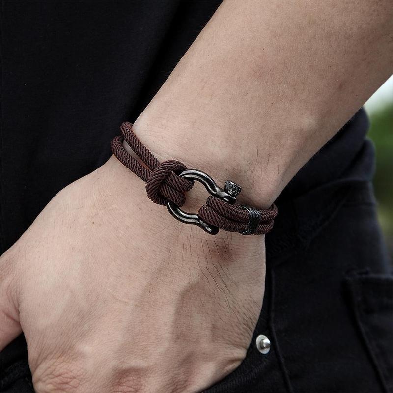 Minimalist Nautical Rope Bracelets With Bolt Clasp Men Doubl - TikTok ...