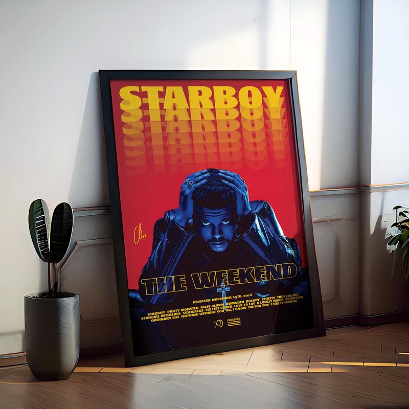 Poster The Weeknd Album Starboy Trang Trí Phòng, Áp Phích Dá - TikTok ...