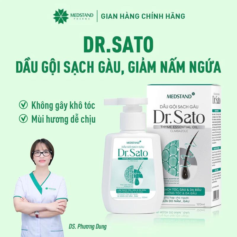 Dầu gội Dr.Sato hỗ trợ giảm gàu, nấm, ngứa da đầu, giúp dưỡn - TikTok ...
