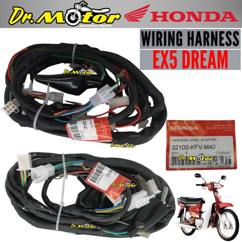 HONDA EX5 DREAM KICK ELECTRIC STARTER WIRING HARNESS COMPLET - TikTok Shop Malaysia
