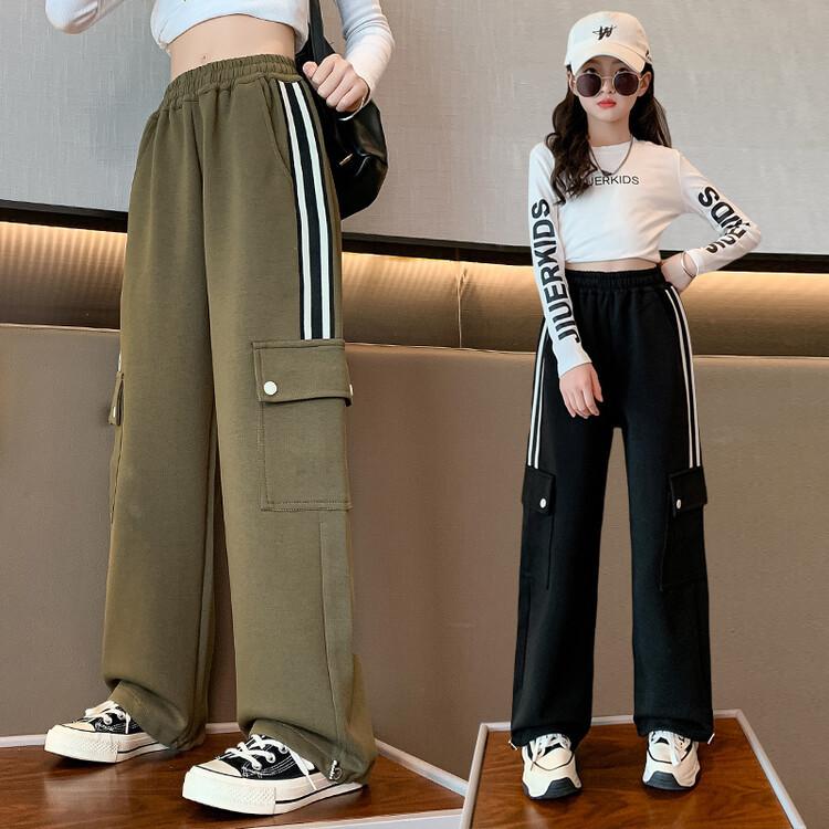 Pants for Kids Girls Cargo Pants for Kids 10 to 12 Multi Pocket ...