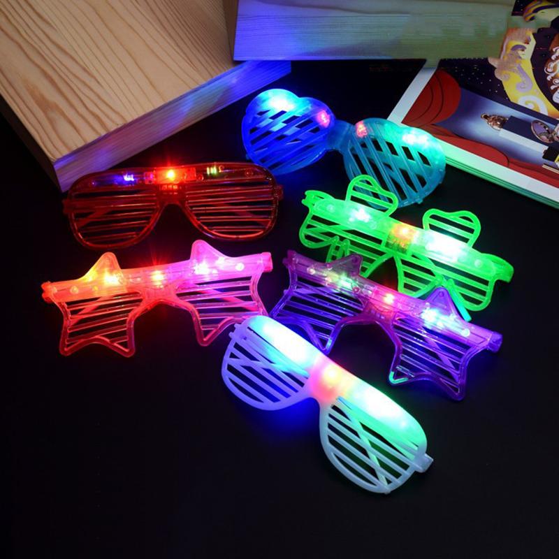 Pdinshz 12Pcs LED Light-up Shutter Glasses Battery Operated Assorted ...