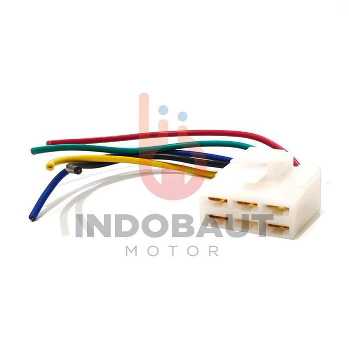 Jual Soket Regulator Kiprok Megapro Vixion Tiger GL Pro Socket 6 Pin ...