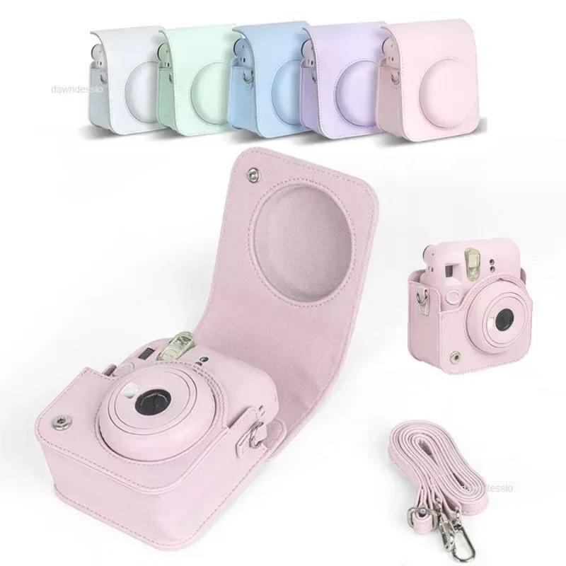 For Instax Mini 12 Camera Case PU Leather Soft Protective Case - TikTok ...